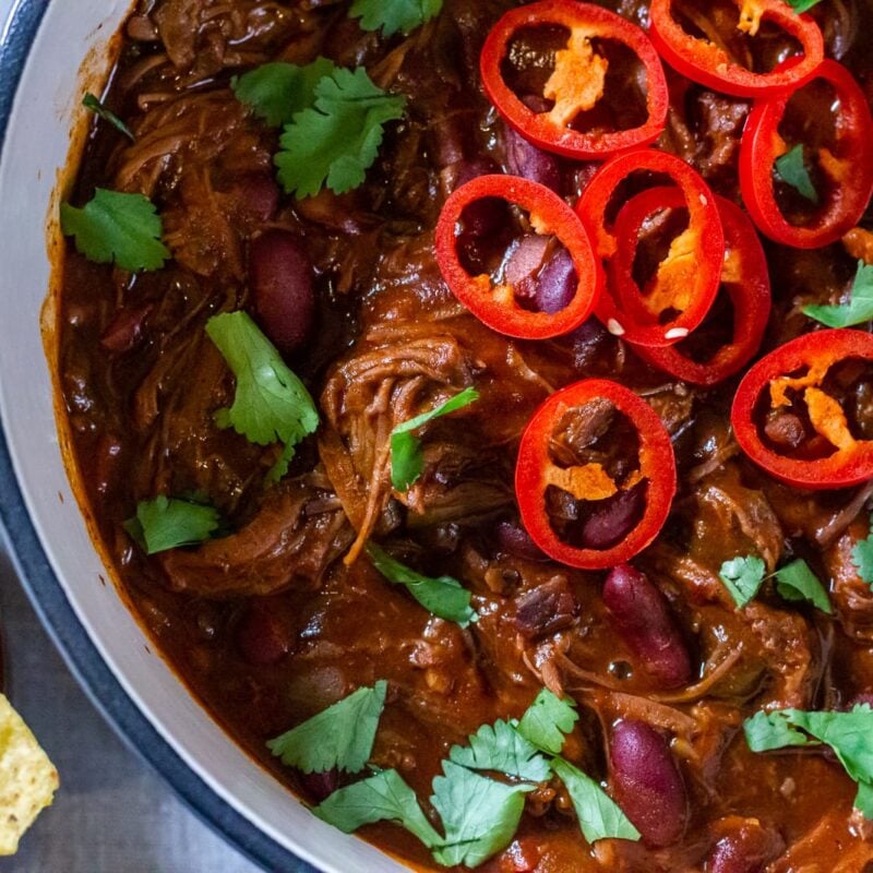 Slow Cooker Chilli Beef Brisket - Slow Cooker Club